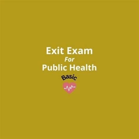 Exit Exam For Public Health LearnEthiopia