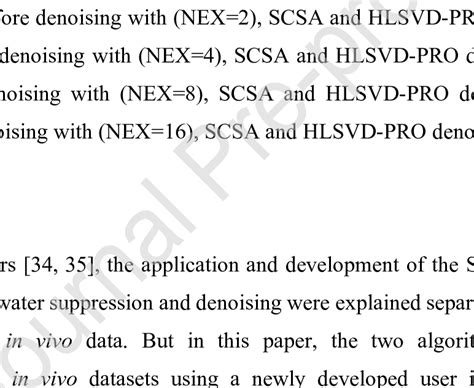 In Vivo Dataset 2 Denoising Results Download Scientific Diagram