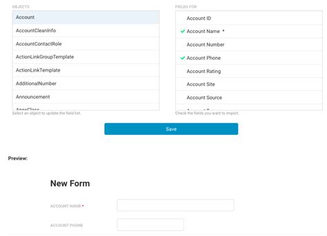 How To Quickly Create A Form To Populate Any Salesforce Object