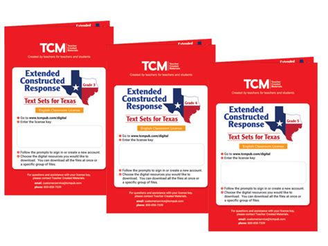 Extended Constructed Response Text Sets For Texas Tcm