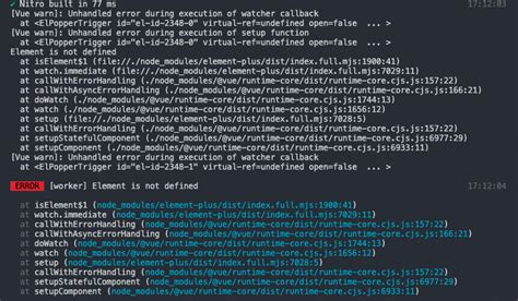 error starting · issue 24 · element plus element plus nuxt starter