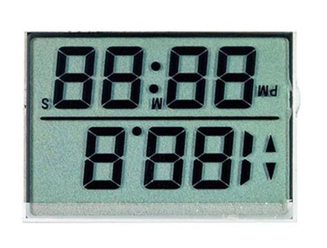 Customized Clock Lcd Display Positive Reflective Tn Segment Lcd Panel
