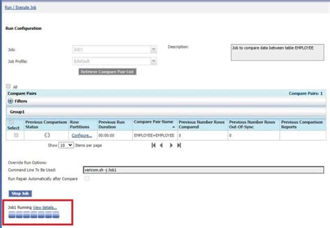 Oracle Goldengate Veridata Comparing Data Between Tables Oracle Scn