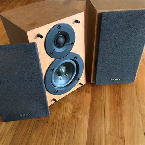 Sony Solid Wood Speakers Electronics Audio On Carousell