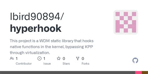 Github Lbird90894hyperhook This Project Is A Wdm Static Library