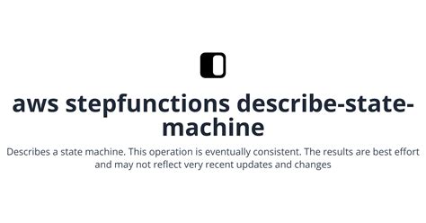 Aws Stepfunctions Describe State Machine Fig