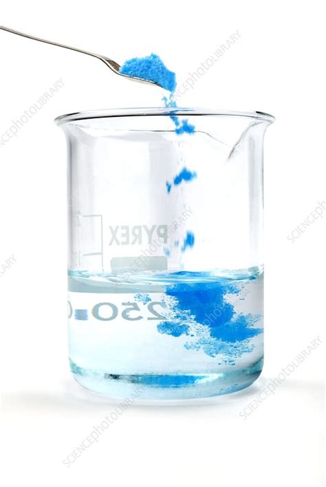 Copper Sulphate Dissolving In Water Stock Image C024 9289 Science Photo Library