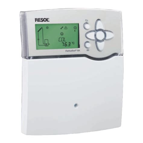 Resol Deltasol Bx Manual Pdf Download Manualslib