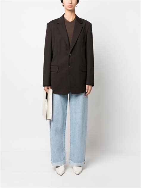 Filippa K Davina Oversize Blazer Brown Farfetch