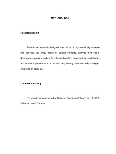 Methodology Pdf Career And Growth