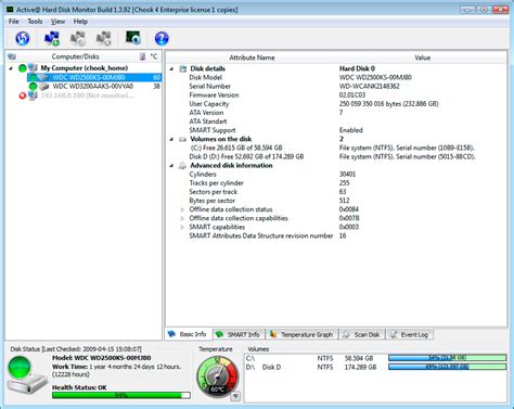 active hard disk monitor smart diagnostics and hdd health control