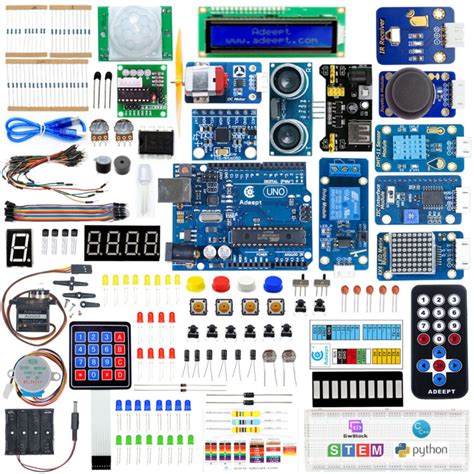 Adeept Upgrade Ultimate Starter Kit Compatible With Arduino IDE C And Python Code Projects