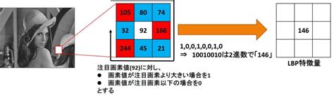 OpenCVでLBP Local Binary Pattern 特徴を計算して表示してみる 技術的特異点