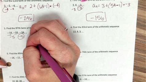 Algebra Arithmetic Sequencing Youtube