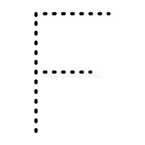 Tracing Alphabet Uppercase Capital Letter M Prewriting Dotted Line Element For Kindergarten