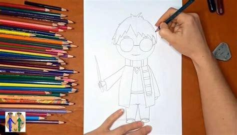 Как нарисовать Гарри Поттера Онлайн школа рисования Малевашки