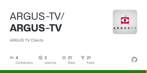 Github Argus Tvargus Tv Argus Tv Clients