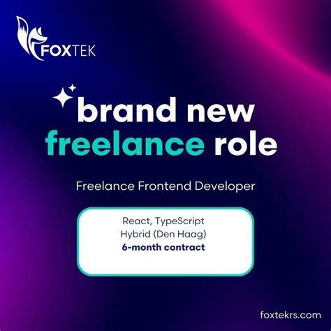 Tom Baker 🦊 On Linkedin Interim Freelance React Frontend