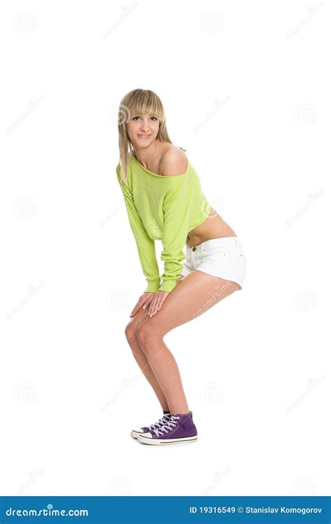 Vrolijk Meisje Stock Afbeelding Image Of Mooi Aantrekkelijk