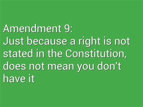 Amendment 9 Meaning