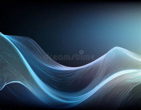 Abstract Soft Waves In Cool Tones Gentle Fluid And Calming Background