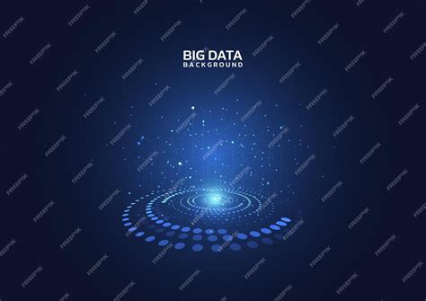 Premium Vector Big Data Visualization Abstract Technology Innovation Communication Concept