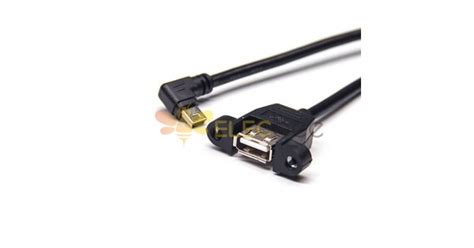 Right Angle Mini Usb Cable Male To Usb Type A Female Otg Cable M