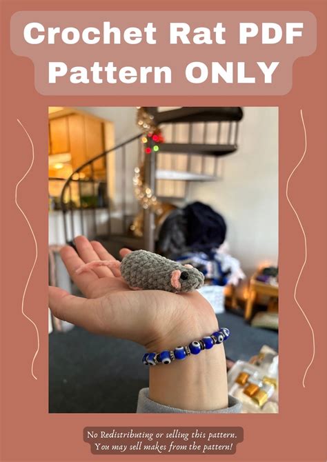 Crochet Rat Pattern Pdf [pattern Only] Etsy