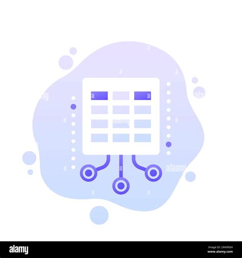 Data To Spreadsheet Icon Vector Design Stock Vector Image And Art Alamy