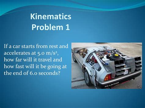 PPT Kinematics Problem PowerPoint Presentation Free Download ID