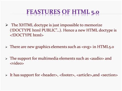 Html5 And Dhtml Ppt