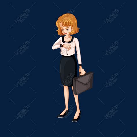 만화 사업 여자 벡터 소재 png 일러스트 무료 다운로드 lovepik