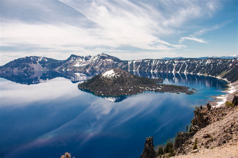 배경 화면 자연 하늘 황야 분화구 호수 빙하 호수 마운트 풍경 물 반사 구름 되다 산등성이 고지 산맥 협만 겨울 국립 공원 눈 빙하 지형