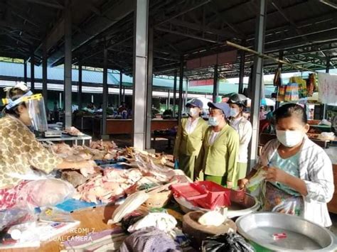 နတ်မောက်မြို့နယ်စည်ပင်သာယာရေးမြို့မဈေးကြီးအတွင်း ကိုဗစ် ၁၉ အသိပညာပေး လုပ်ငန်းများ ဆောင်ရွက