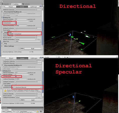 Why Lightmapping Artefacts With Directional But Not Directional