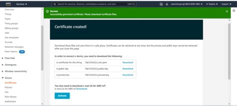 aws iot exploration part i device connection and authentication