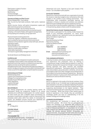 Product Storage And Logistic Optimization Calabar PDF