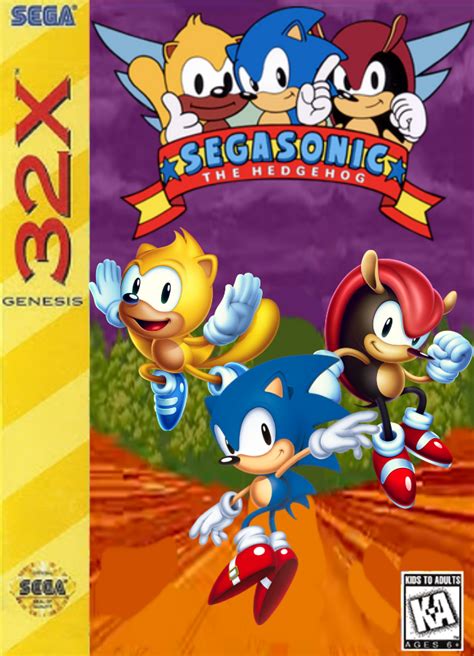 Segasonic The Hedgehog 32x Us By Ruensor On Deviantart
