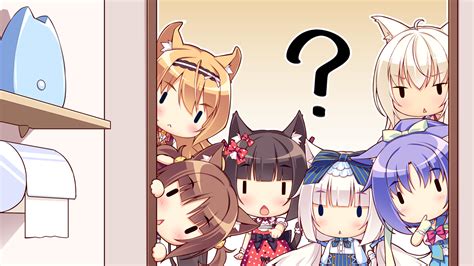 Chocola Vanilla Coconut Cinnamon Azuki And 1 More Nekopara Drawn