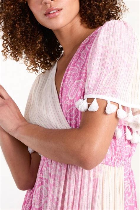 Pink Paisley Maxi Dress