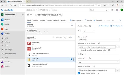Using Azure Devops For Nodejs Application Optimization Using Gulp