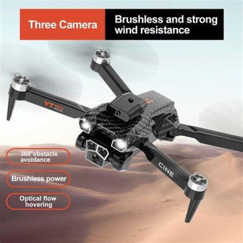 4k Hd Triple Camera Drone Flyer Optical Flow Positioning Obstacle