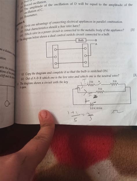 I Forced Oscillation Iv The Amplitude Of The Oscillation Of D Will B