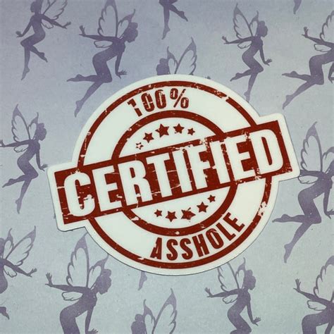 Certified Asshole Etsy