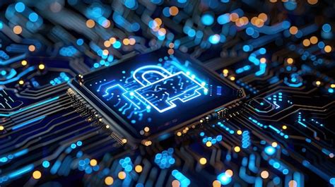 Encryption Technology Securing Sensitive Data Premium Ai Generated Image