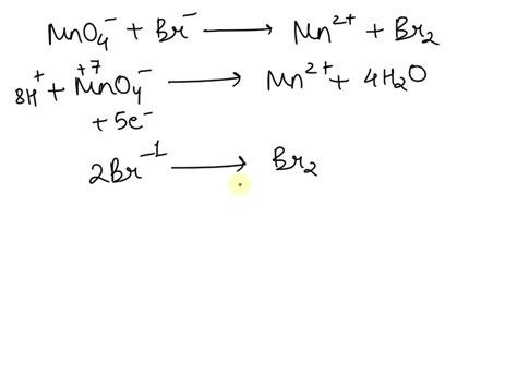 Solved What Is The Coefficient Of The Permanganate Ion When The Following Redox Reaction Is