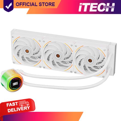 1stplayer Cc360 Argb Aio Liquid Cpu Cooler W Temp Display 3 Jaeger Fans White Lazada Ph