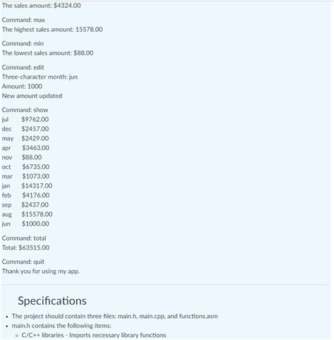Solved Project Description Write A Program That Allows The