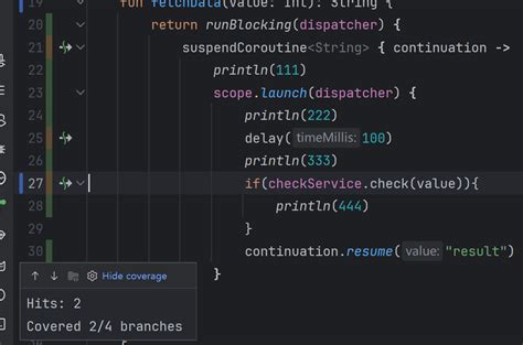 android how to unit test the suspend function to meet branch coverage