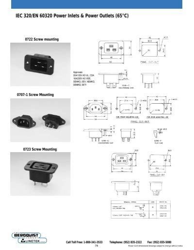 IEC EN Power Inlets Outlets Temflex Controls